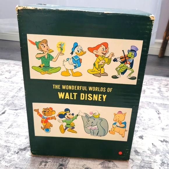 Disney | Toys | Vintage 965 Disney Boxed Book Set Wonderful Worlds Of ...